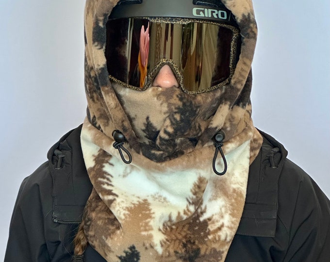 Fleece Ski Hood, Helmet Hood, Balaclava, Snoid Super Warm and Cozy ...