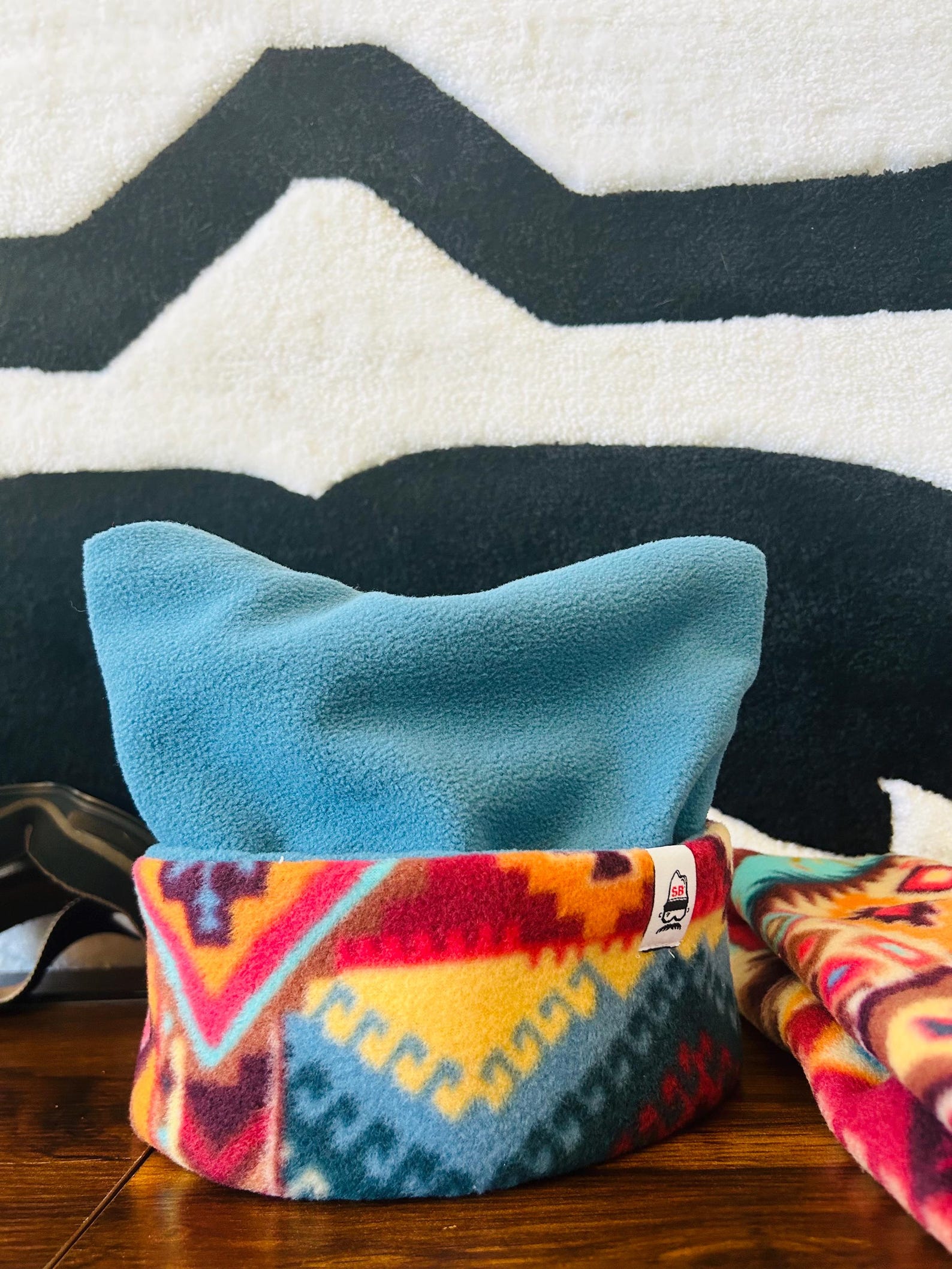 Tailored Tabby Fleece Beanie - Extra Cozy, Cat Style Winter Cap - Etsy