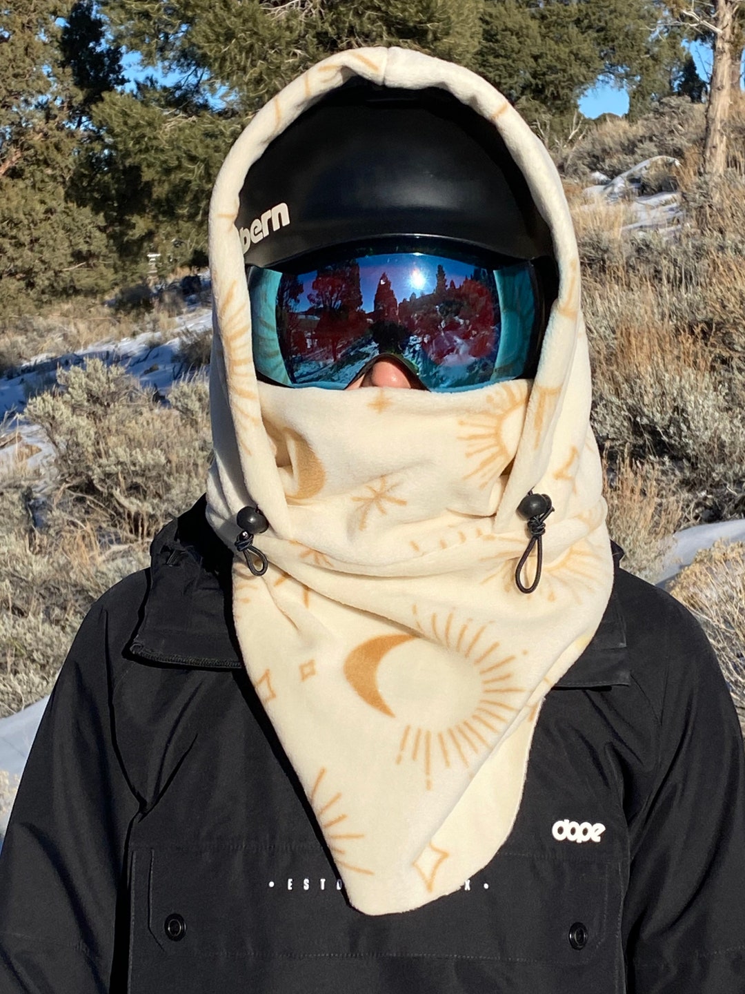 Fleece Ski Hood, Helmet Hood, Balaclava, Snoid Super Warm and Cozy ...