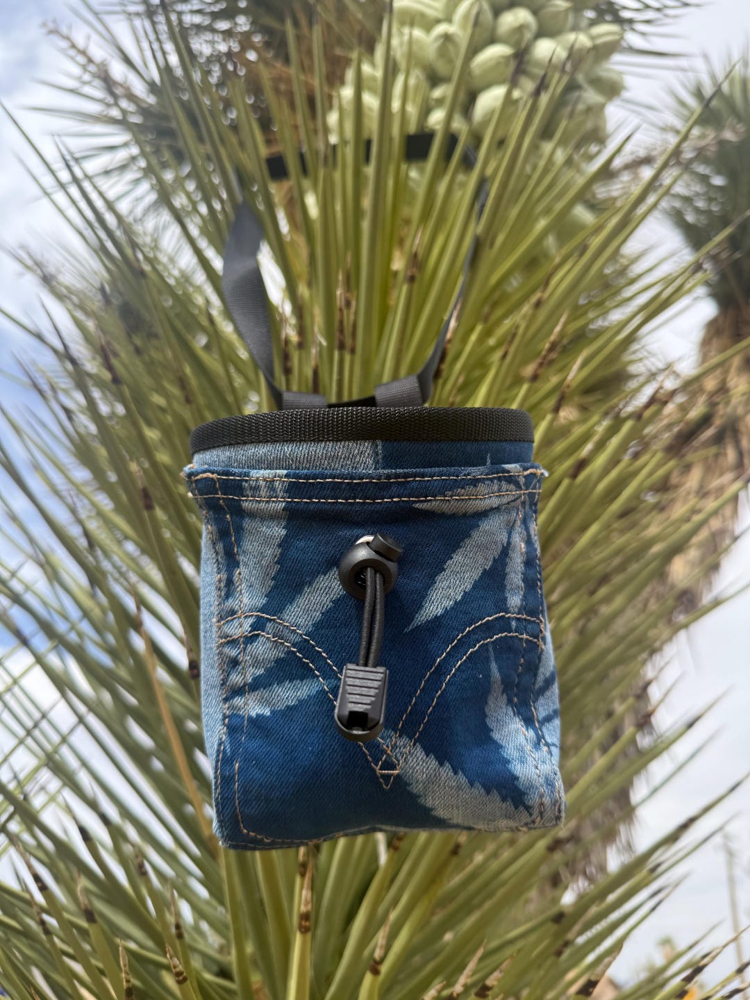 Handmade Chalk Bag 1/1 - Reworked and Upcycled Levi Jeans. Unique Gift ...