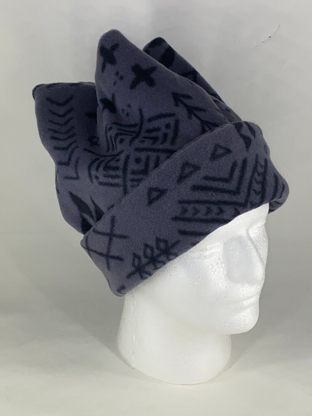 Handmade Cozy Retro Four Point Beanie - Etsy