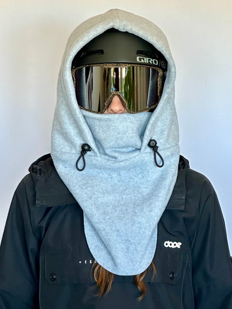 Fleece Ski Hood, Helmet Hood, Balaclava, Snoid Super Warm and Cozy ...