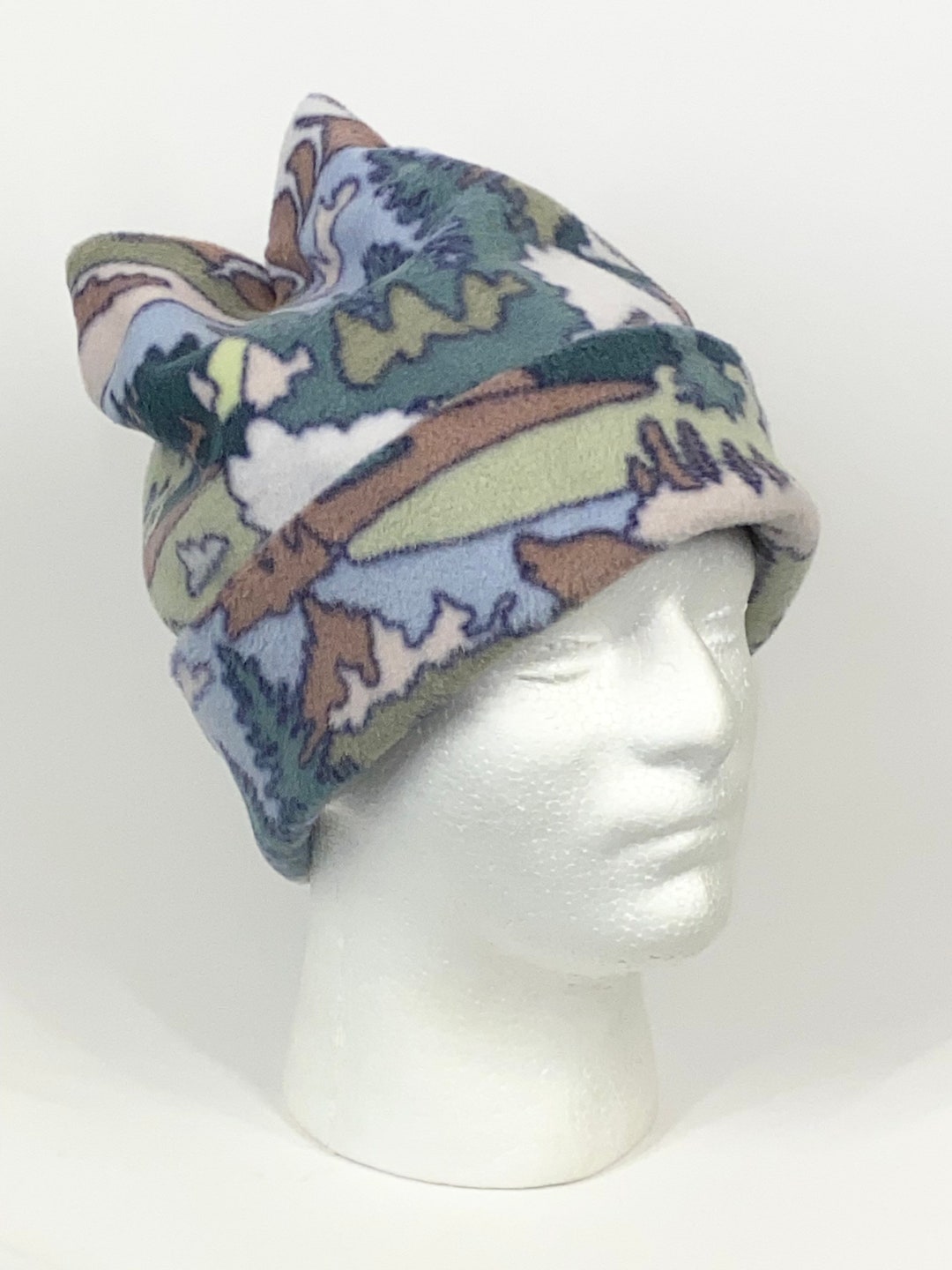 Retro Fleece Four Point Beanie - Etsy