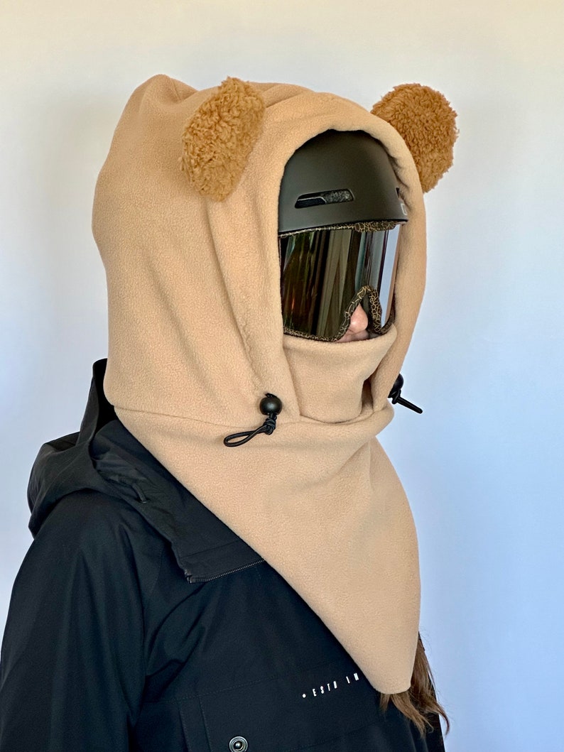 Fleece Ski Hood, Helmet Hood, Balaclava, Snoid Super Warm and Cozy ...