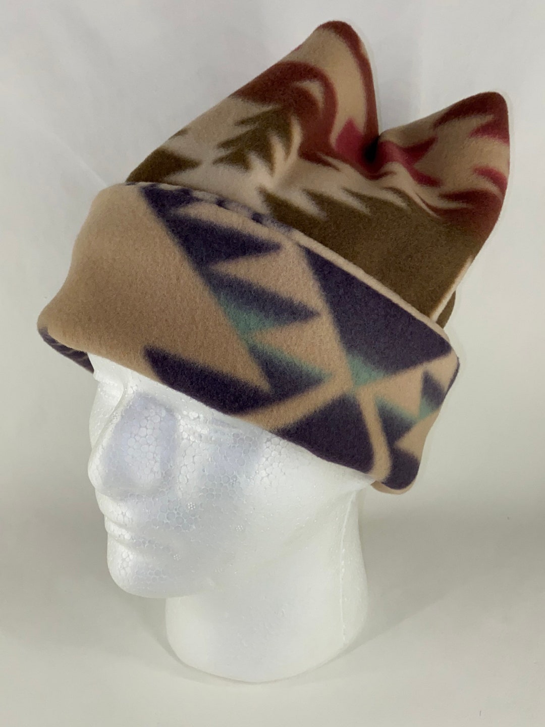 Retro Four Point Beanie - Premium 250gr High- Grade Fleece Handmade ...