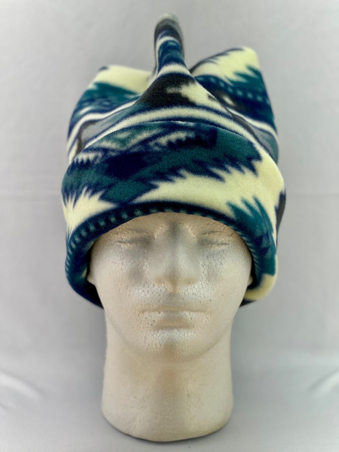 4 Point Retro Fleece Beanie - Etsy