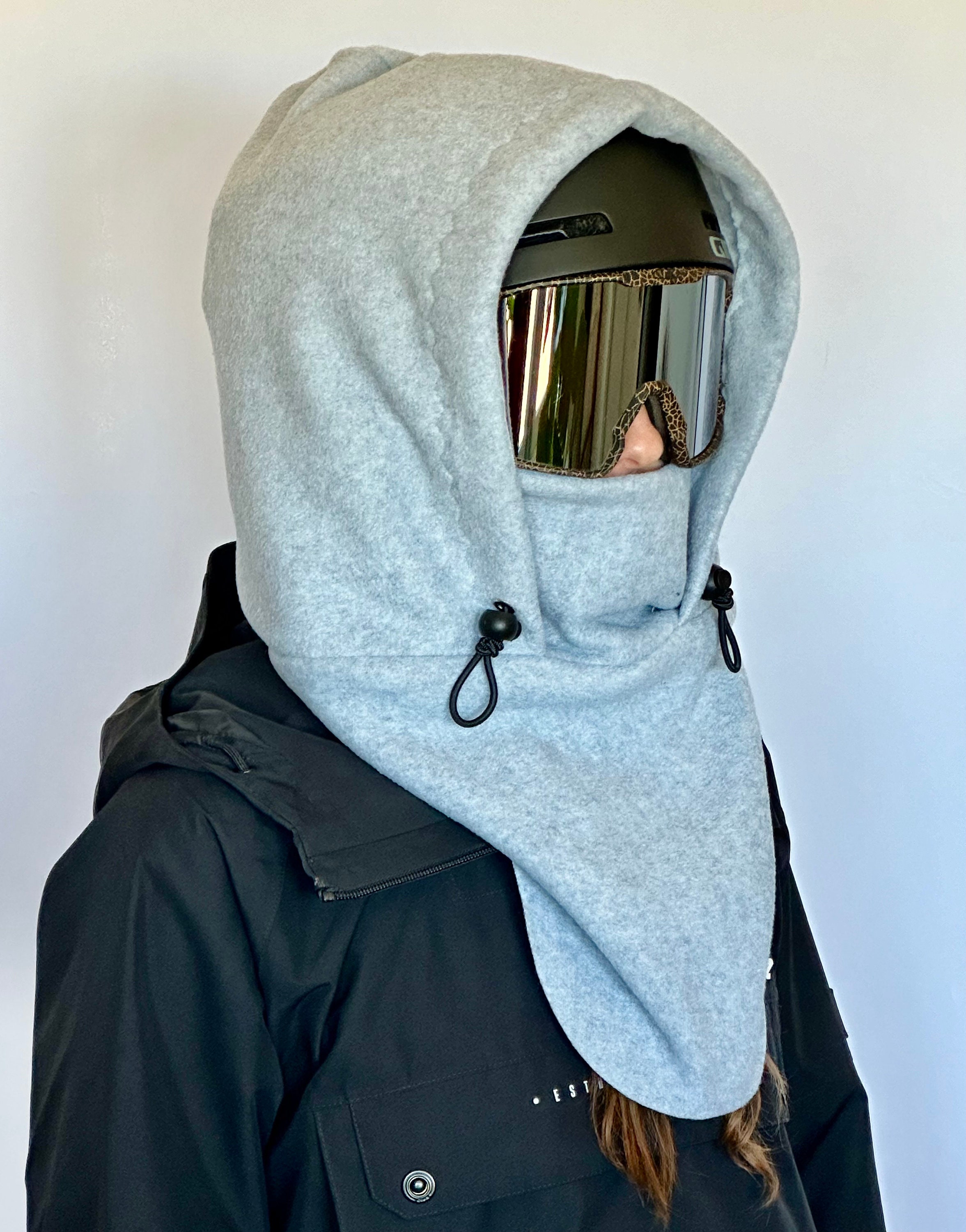 Fleece Ski Hood, Helmet Hood, Balaclava, Snoid Super Warm and Cozy ...