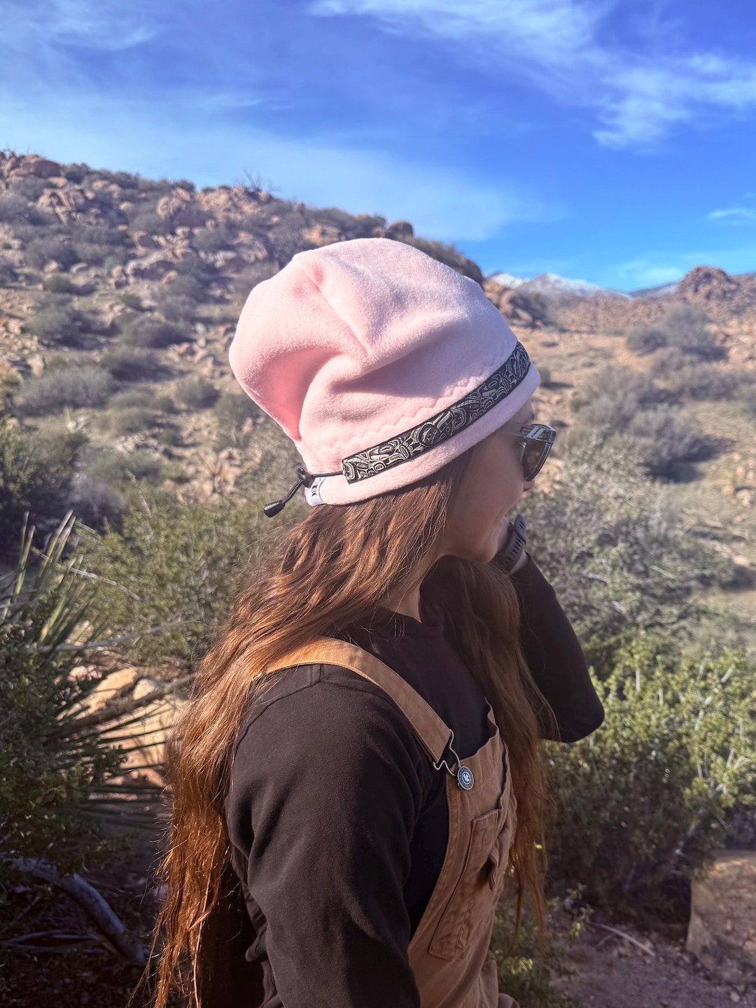 Vintage Cinch-back Fleece Beanie | Retro Ski Hat W/ Tribal Trim ...