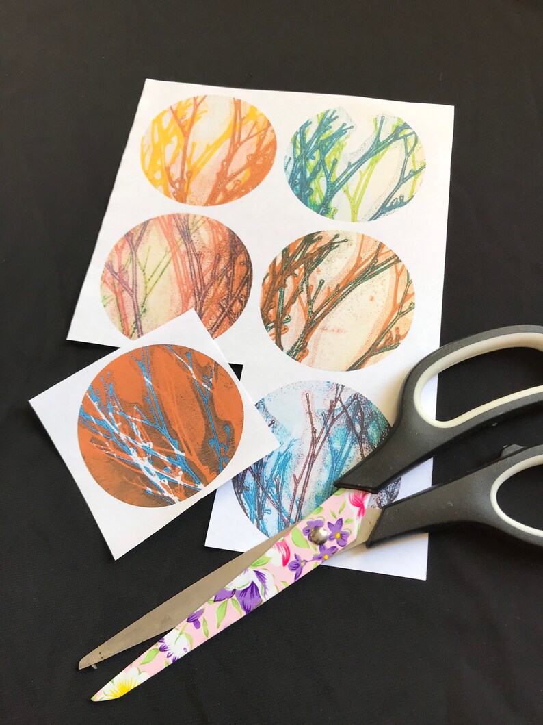 Mixed Media Art Stickers Set of 12 Art Journal Stickers Junk - Etsy