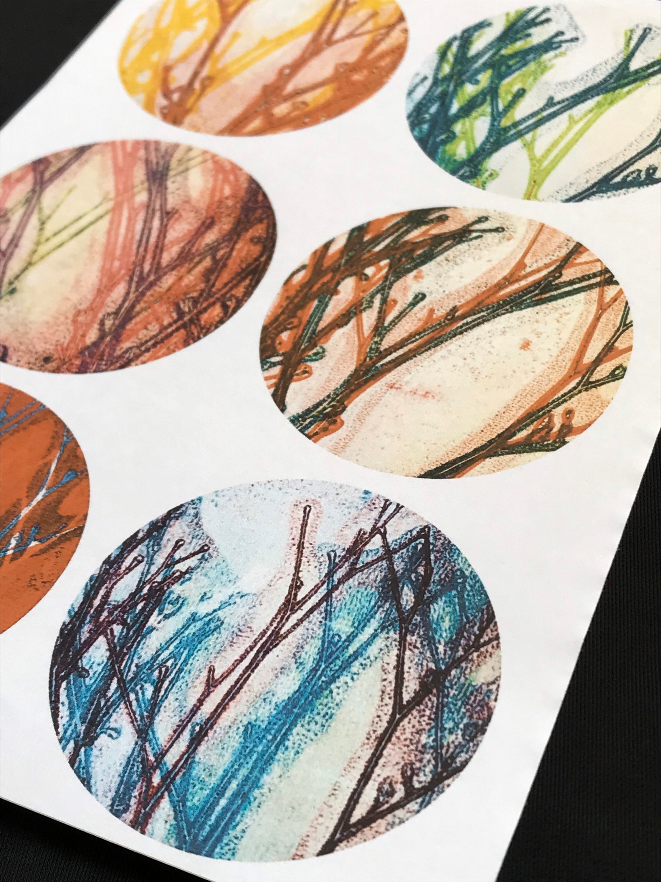 Mixed Media Art Stickers Set of 12 Art Journal Stickers Junk - Etsy