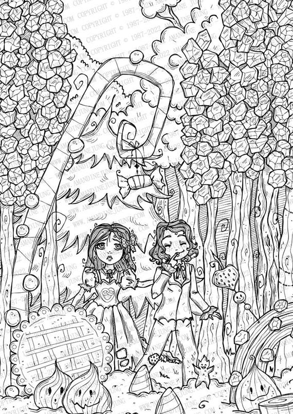 Hansel And Gretel Colouring Sheets