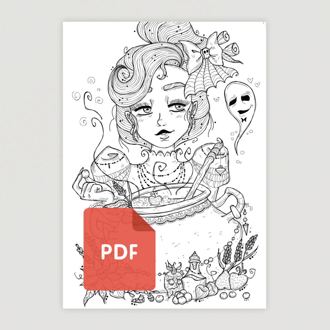 Coloring Page (PDF) "le Petit Chaperon Rouge, Selection 1" - Etsy