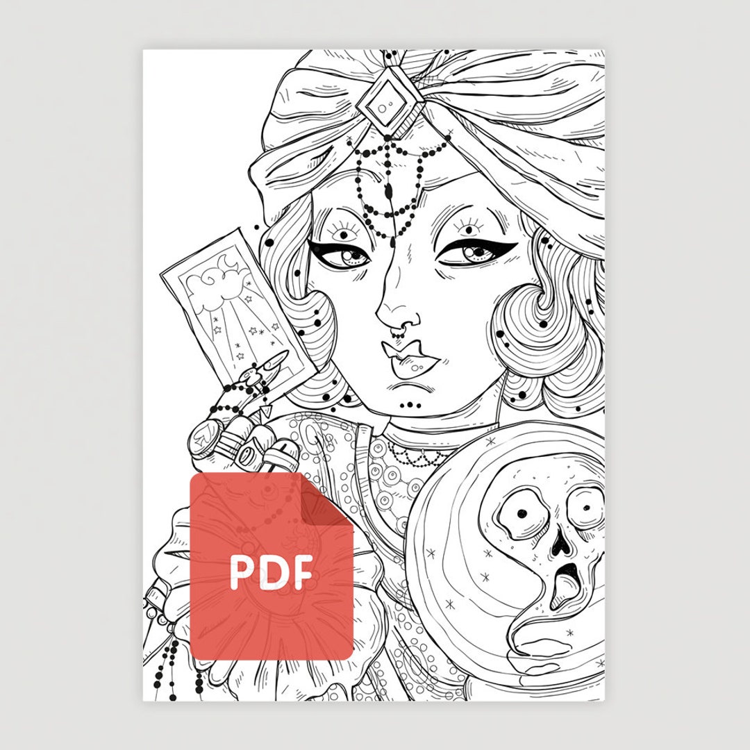 Coloring Page (PDF) "freaks, Selection 1" - Etsy