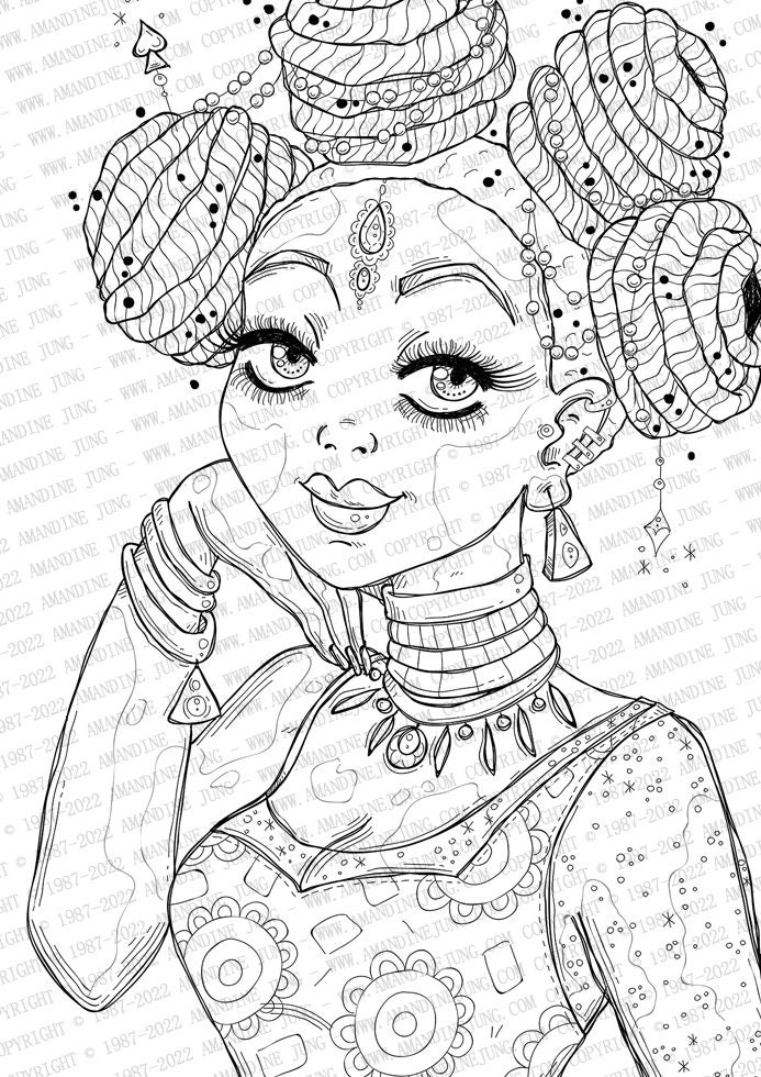 Coloring Page (PDF) "freaks, Selection 4" - Etsy