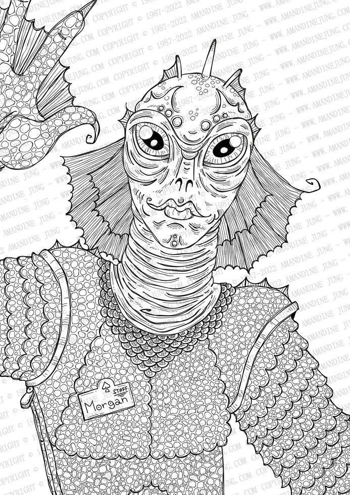 Coloring Page (PDF) "freaks, Selection 2" - Etsy