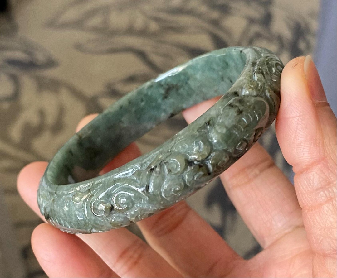 7.1 Inch Circumference Handmade Handcrafted Genuine Burmese Jade ...