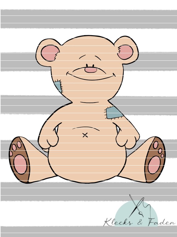 Teddy Ted // Plotterdatei / SVG / DXF - Etsy Schweiz
