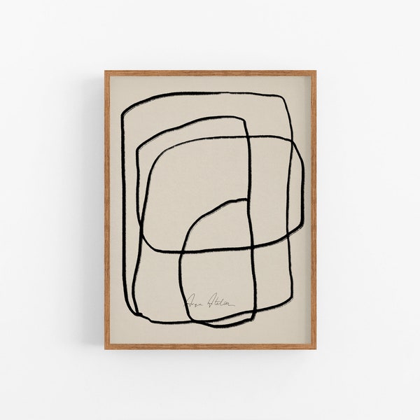 Abstract Lines Wall Art - Etsy