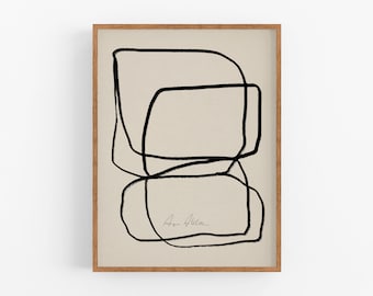 Black Lines Wall Art - Etsy