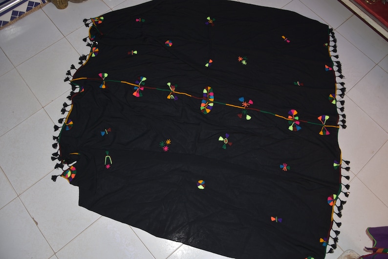 Berber Scarf Embroidery: Moroccan Tribal Clothing - Etsy