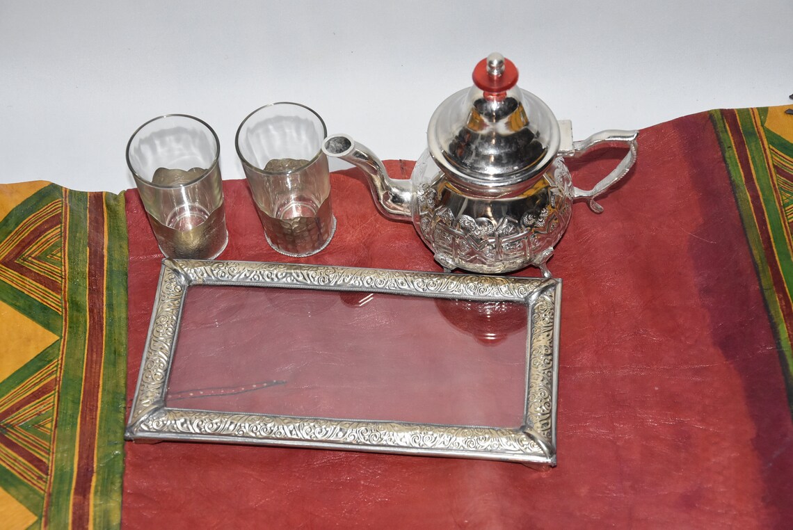 Tea Set Moroccan Sahara Handmade Tea Set / Moroccan - Etsy