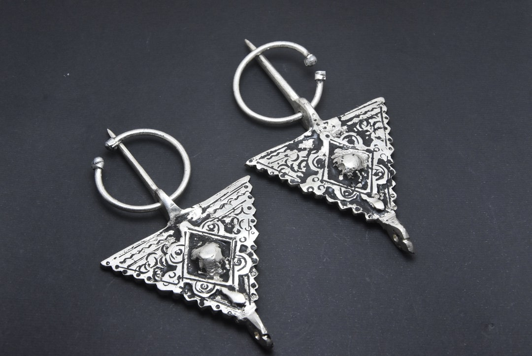 Fibule Argent Marocain, Fibule Berbère Bijoux, Parure Berbère En Argent ...