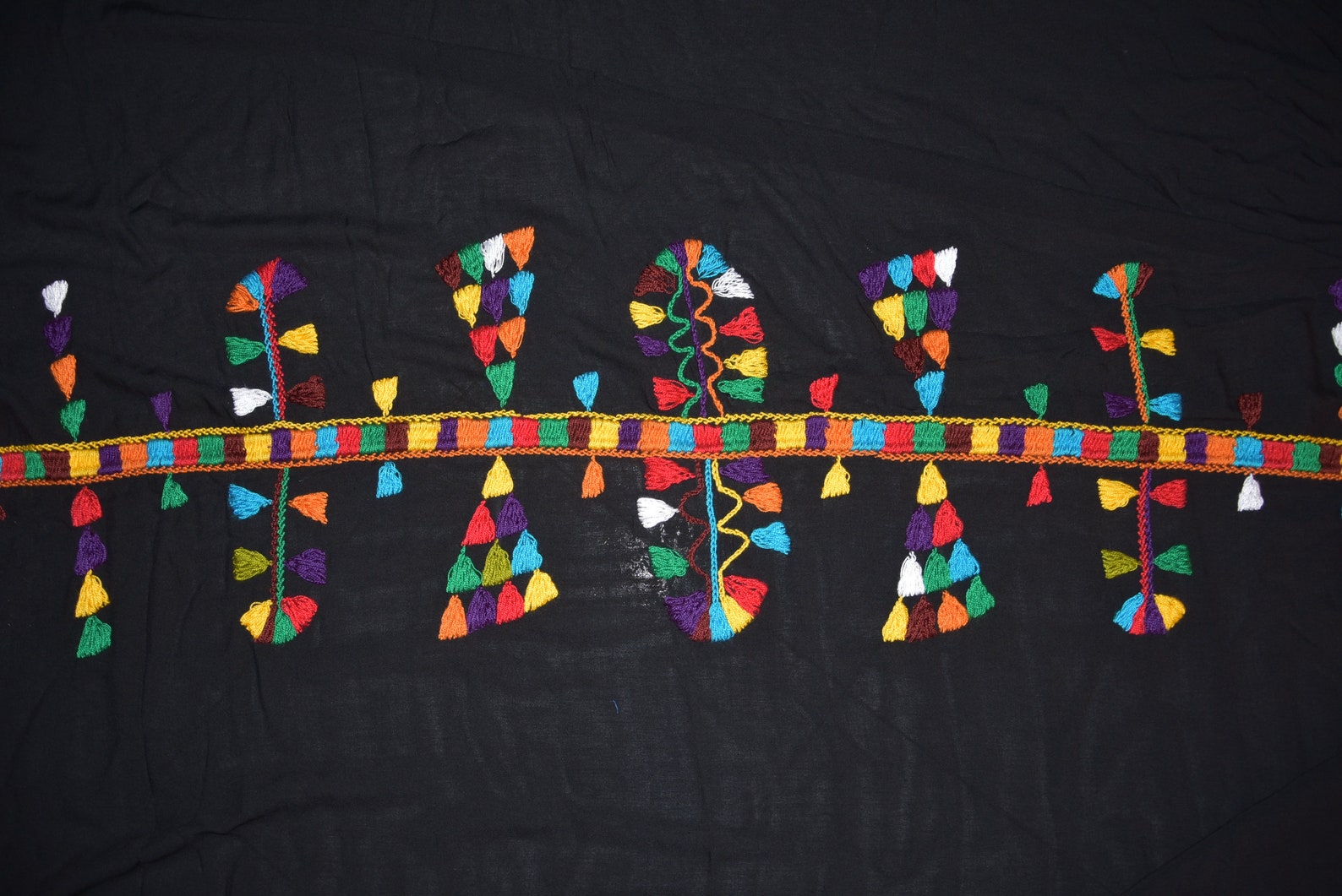 Berber Scarf Embroidery morocco Berber Clothing Tahrouyt - Etsy