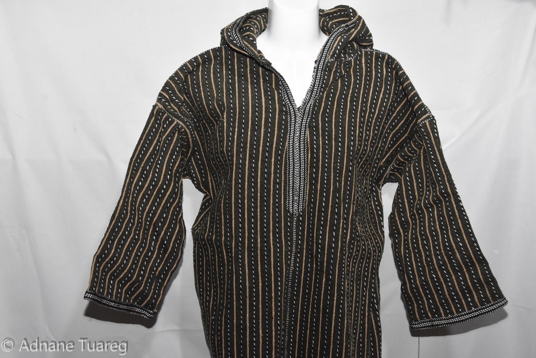 Handwoven Wool Djellaba: Moroccan Berber Robe for Men & Women - Etsy