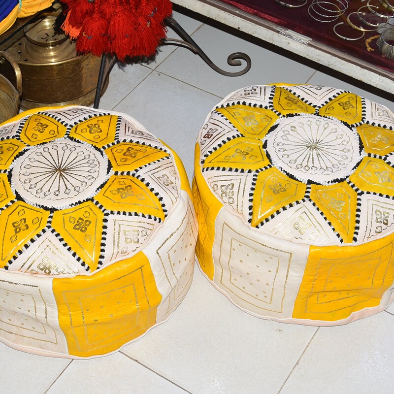 Moroccan Poufs - Etsy