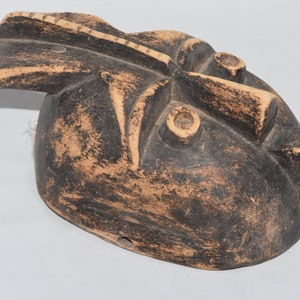 Nigerian Wood Wall Mask ,igbo Mask Black, Tuareg Sahara, Antique ...