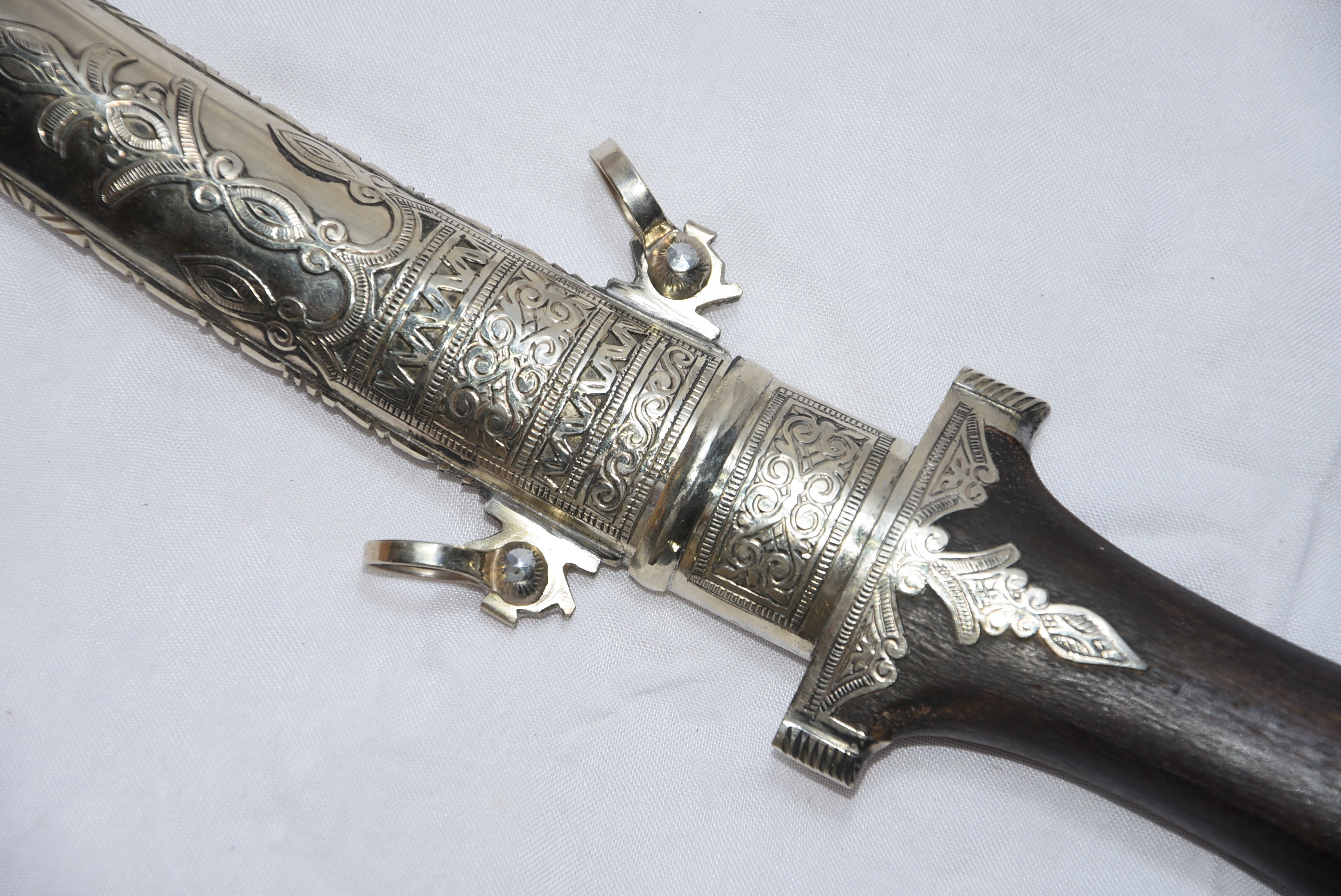Beautifully Engraved Vintage CEREMONIAL MOROCCAN DAGGER. - Etsy