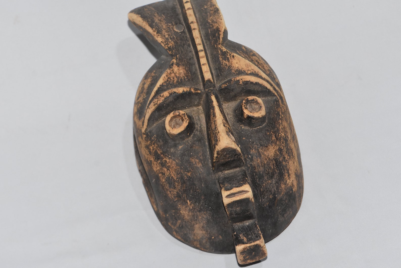 Nigerian Wood Wall Mask ,igbo Mask Black, Tuareg Sahara, Antique ...