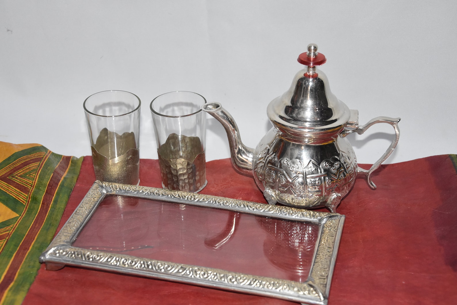 Tea Set Moroccan Sahara Handmade Tea Set / Moroccan - Etsy