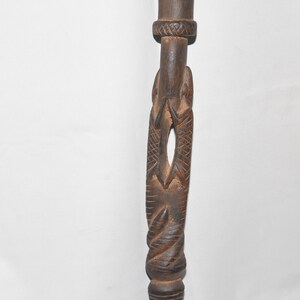 Cane-walking Stick Tuareg , Vintage Handmade Hand-carved Wooden Walking ...