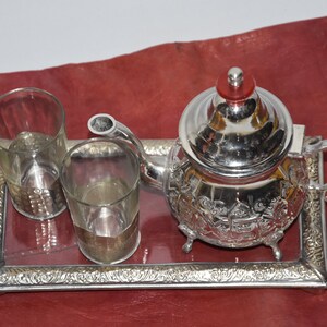 Tea Set - Moroccan Sahara Handmade Tea Set / Moroccan Teapot/tea ...