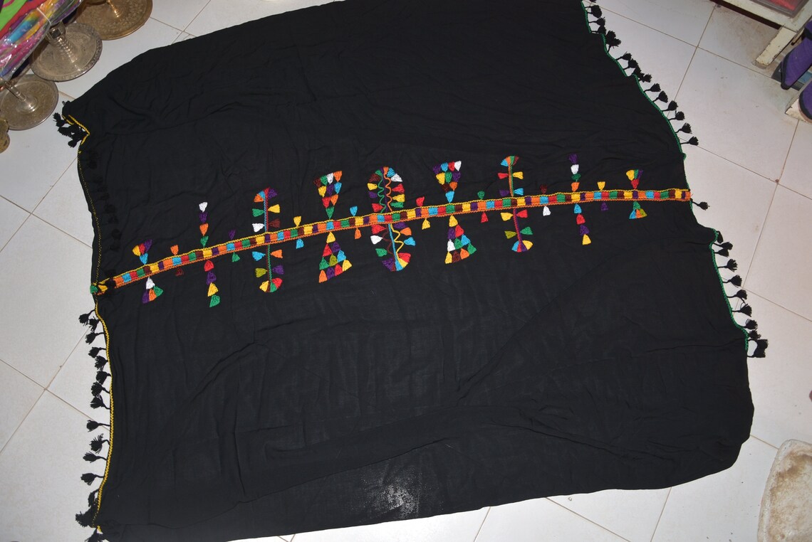 Berber Scarf Embroidery morocco Berber Clothing Tahrouyt - Etsy