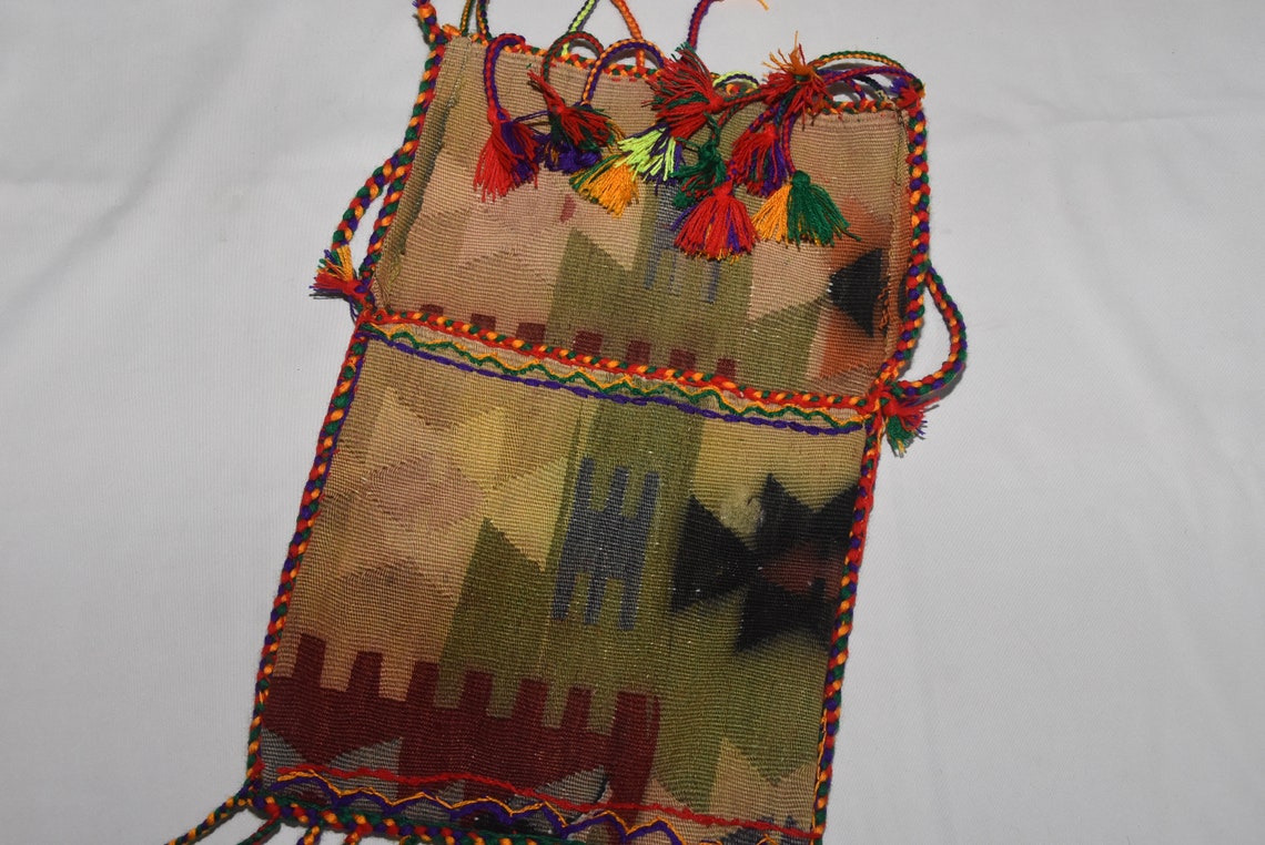 Woven Kilim Wool Shoulder Bag: Vintage Berber Tuareg Design - Etsy