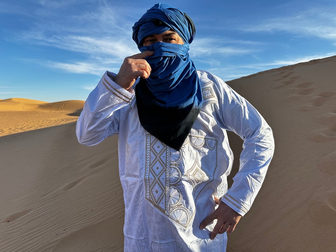 Berber Dress , Tuareg Man Clothing , Sahara Thobe Saharan Jalabiya ...
