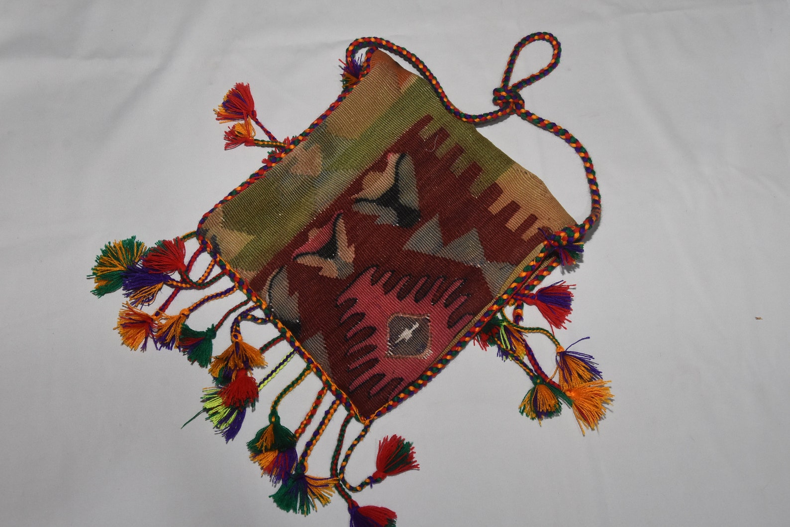 Woven Kilim Wool Shoulder Bag: Vintage Berber Tuareg Design - Etsy