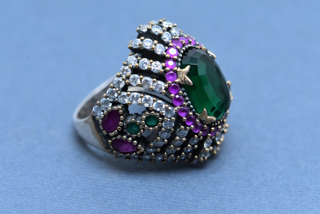 The Ring! - Hurrem Sultan Style Design Ottoman Era Ring - Victorian ...