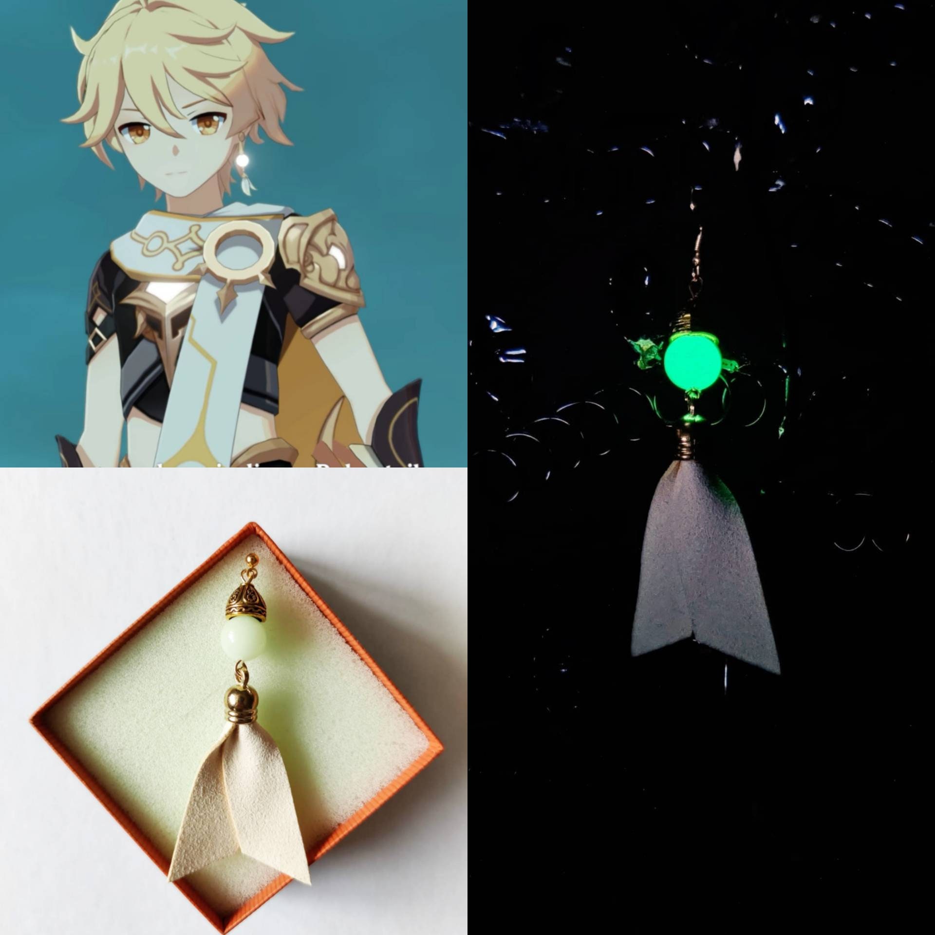 All Genshin Impact Earrings Childe Tartaglia Mona Zhongli - Etsy
