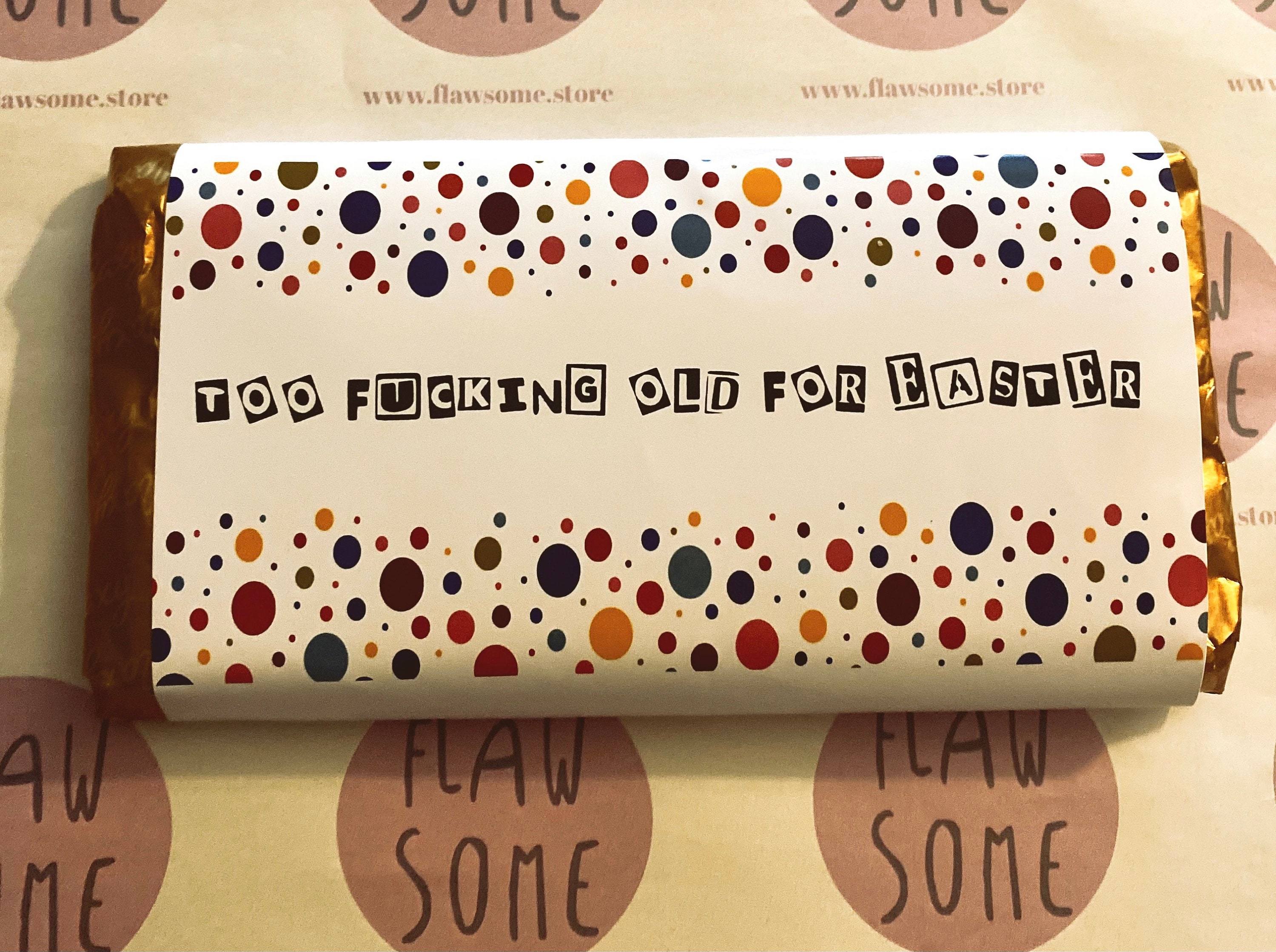 ANY wording on Chocolate bar wrapping | Etsy