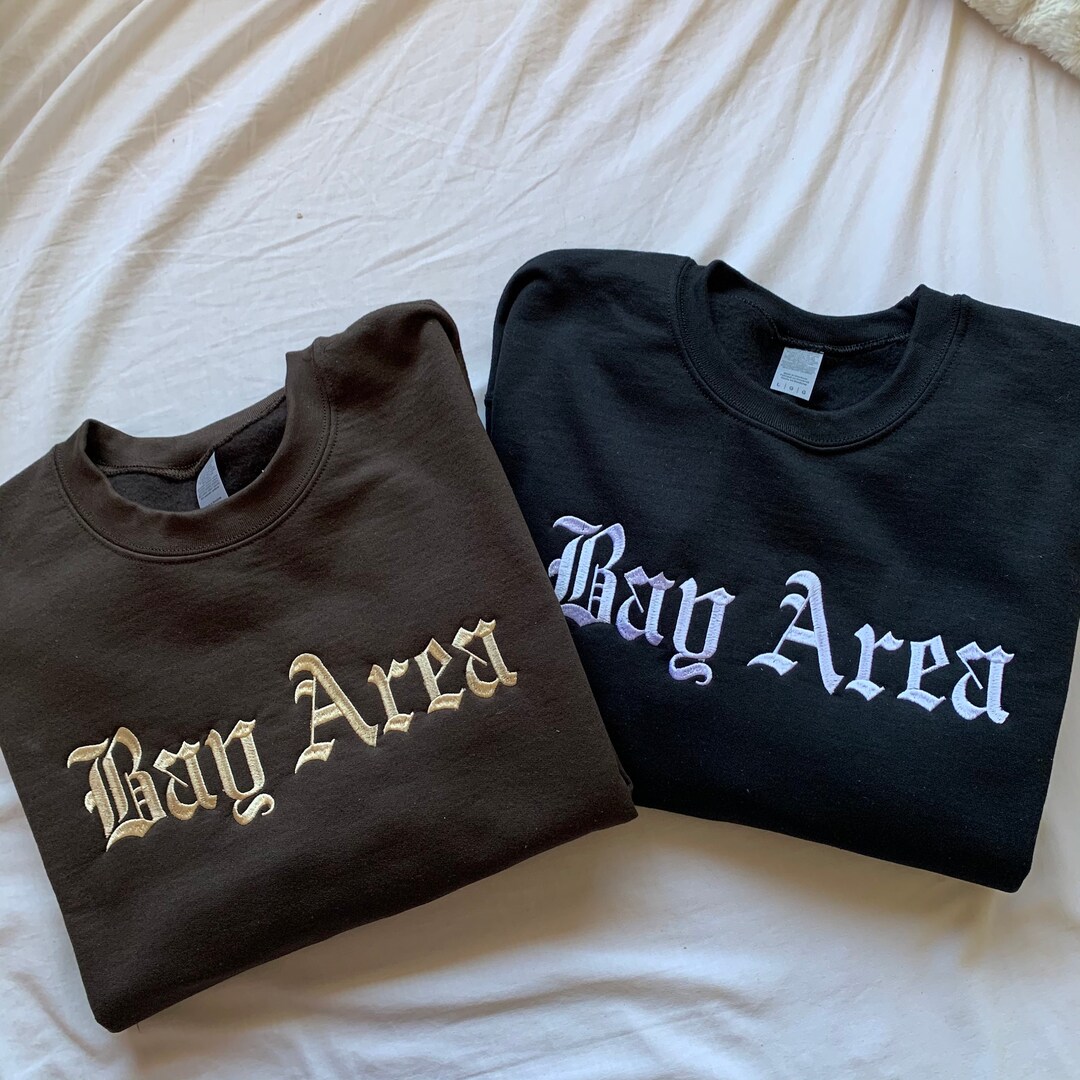 Bay Area Embroidered Sweatshirt - Etsy