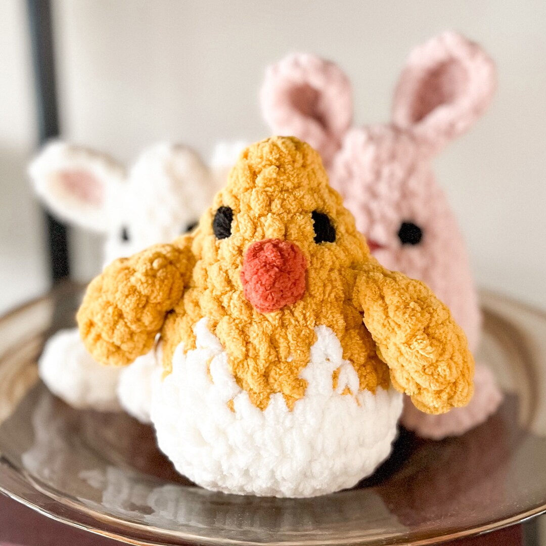 Crocheted Easter Egg Friends, Crocheted Easter Egg Bunny, Crocheted ...
