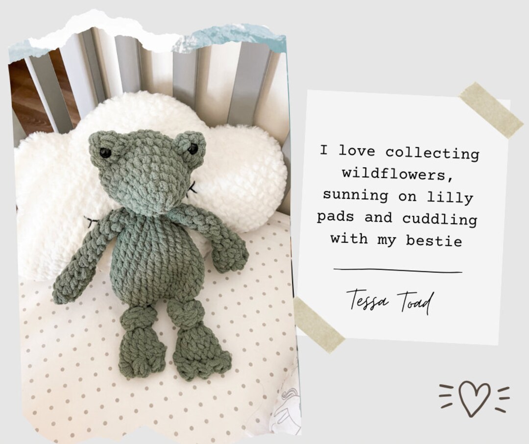Toad Snuggler Frog Lovey Ready to Ship - Etsy