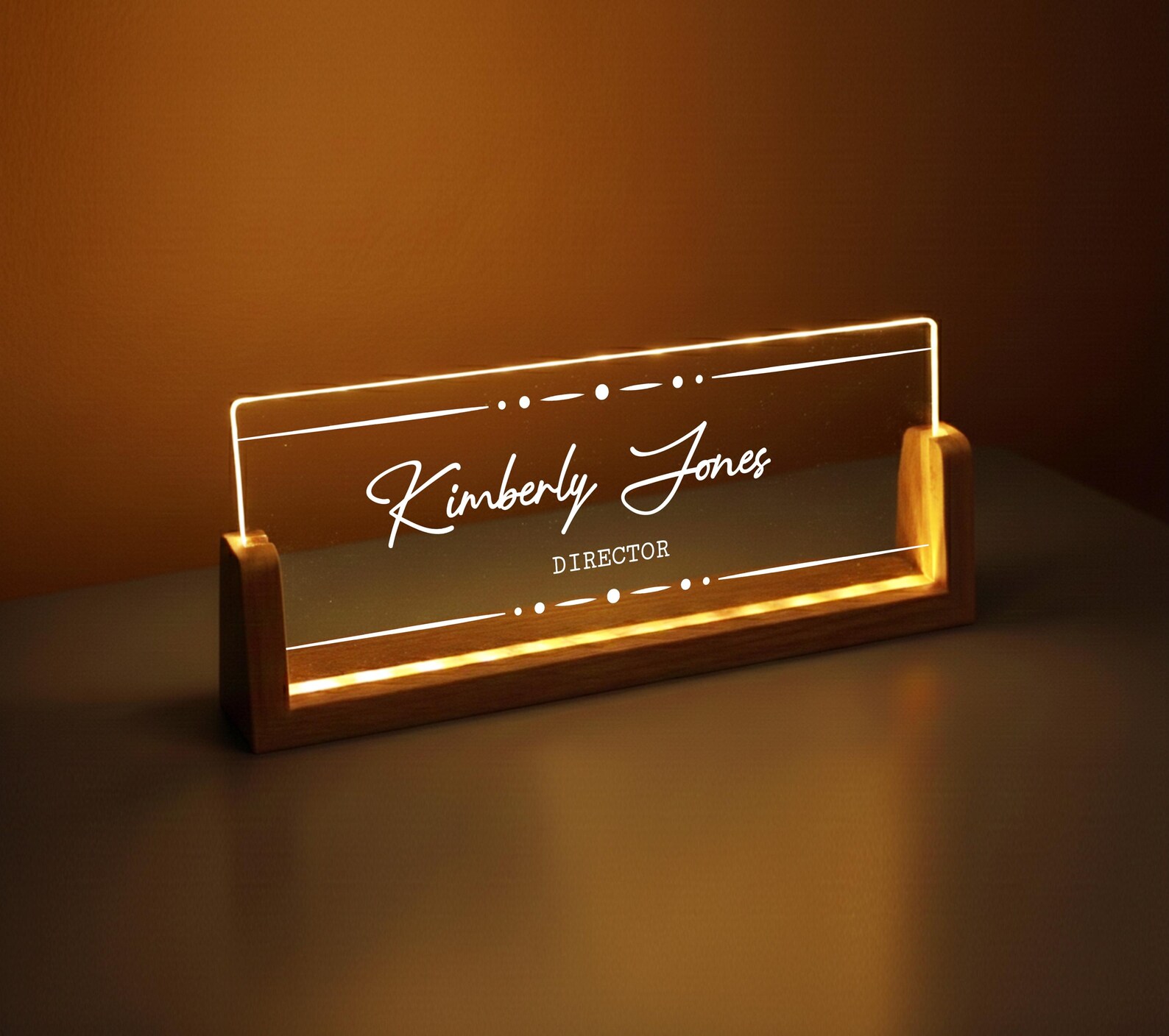 Custom Office Desk Plate - Professional Office Gift - Boss Coworker ...