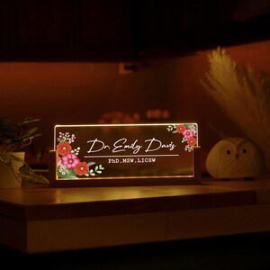 Personalized Doctor Gift - Desk Name Plate Custom - Name Plate for Desk ...