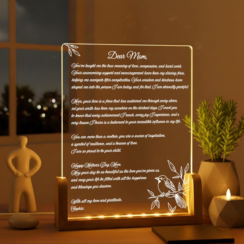 Custom Letter Nightlight - Etsy UK