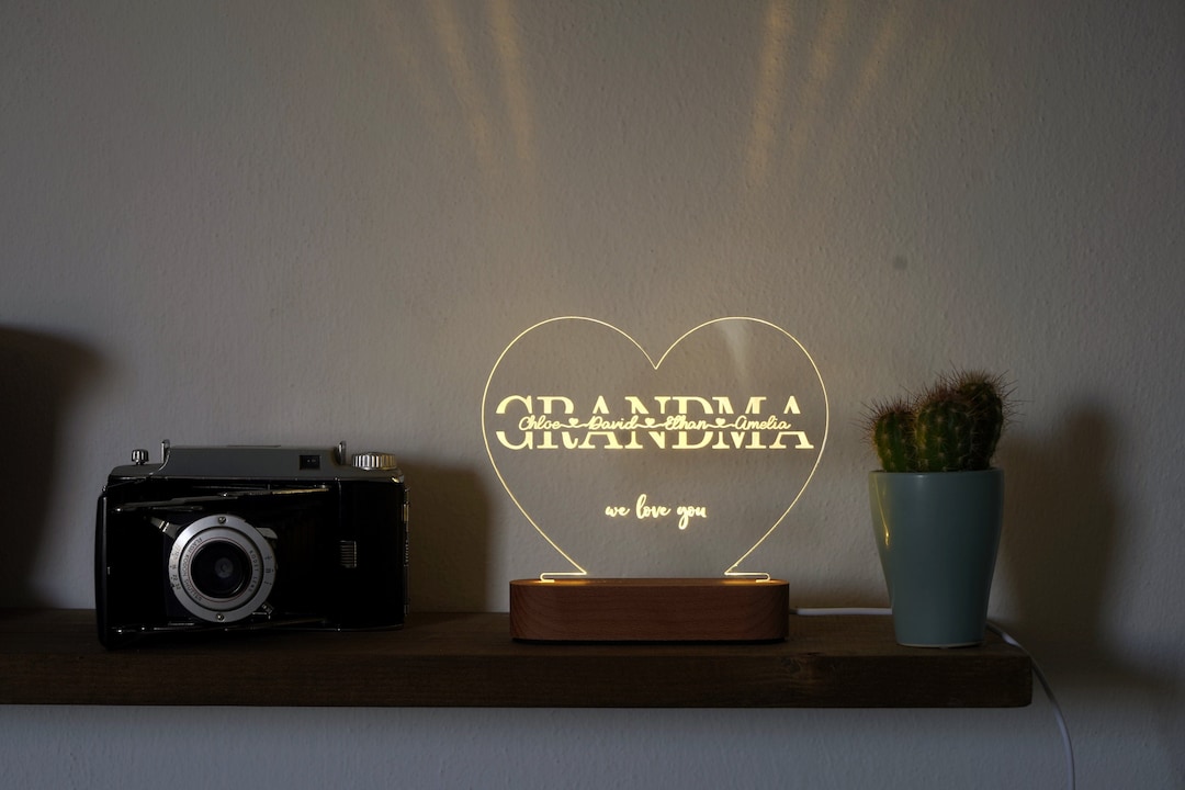 Grandma Mothers Day Gift | Grandma Lamp | Gift for Grandma | Night ...