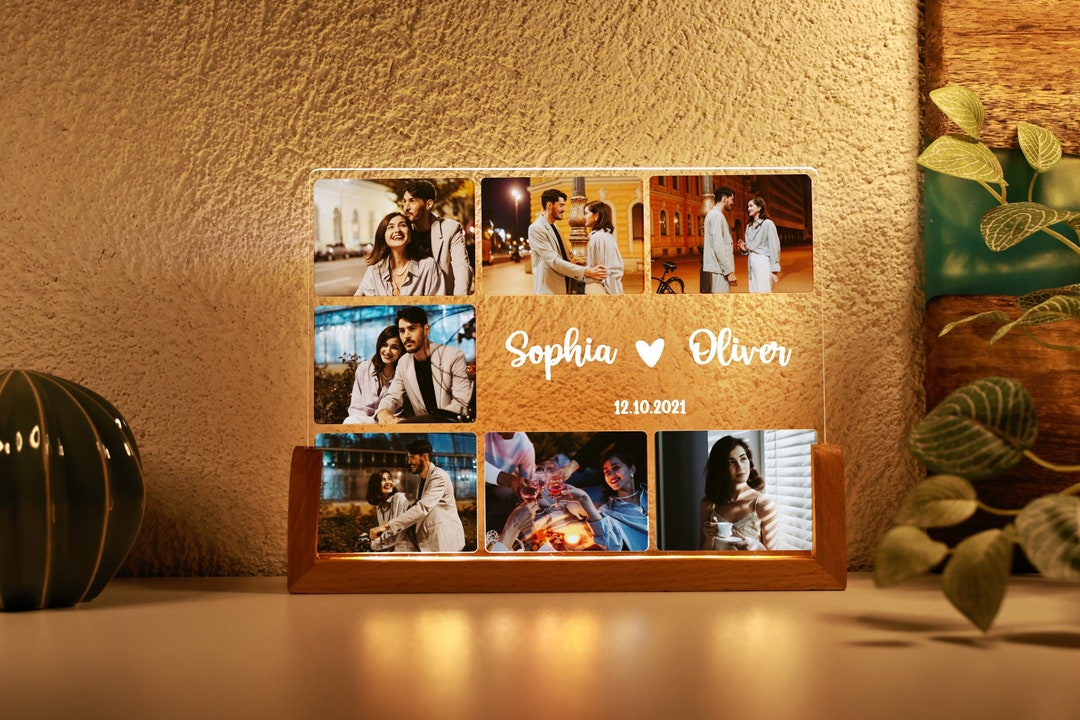Personalized Photo Night Light - Personalized Gifts With Name & Date ...